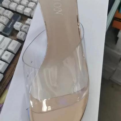 Transparent Wedge Sandals With Clear Strap Design on Luulla