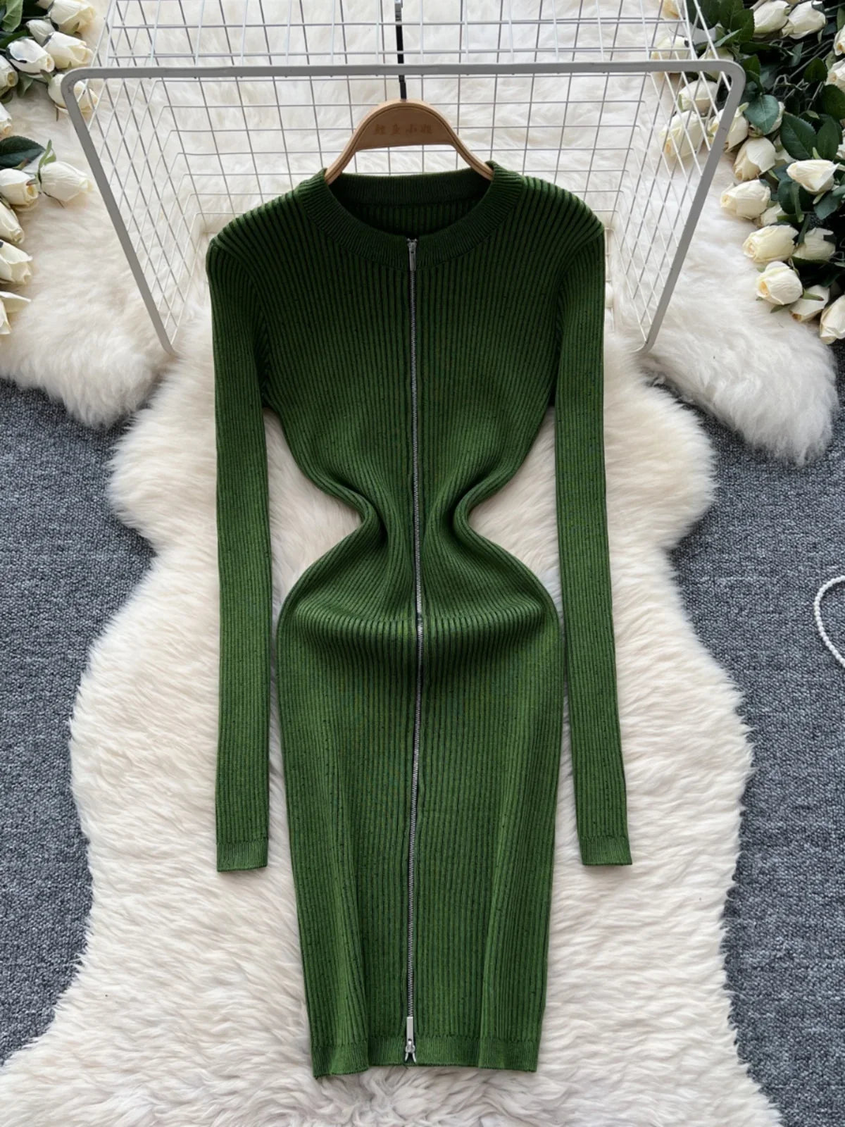 polyester fabric dress pattern